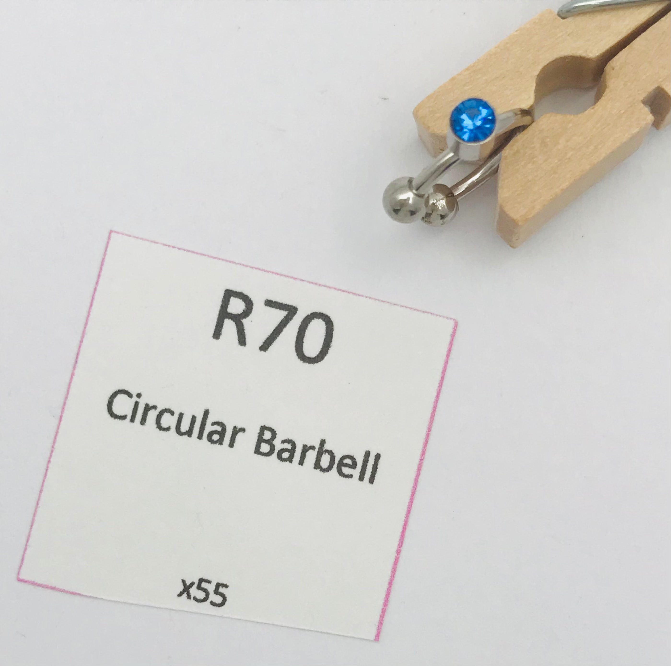 Surgical Stainless Steel Blue Crystal Circular Barbell – Big Dog Steel